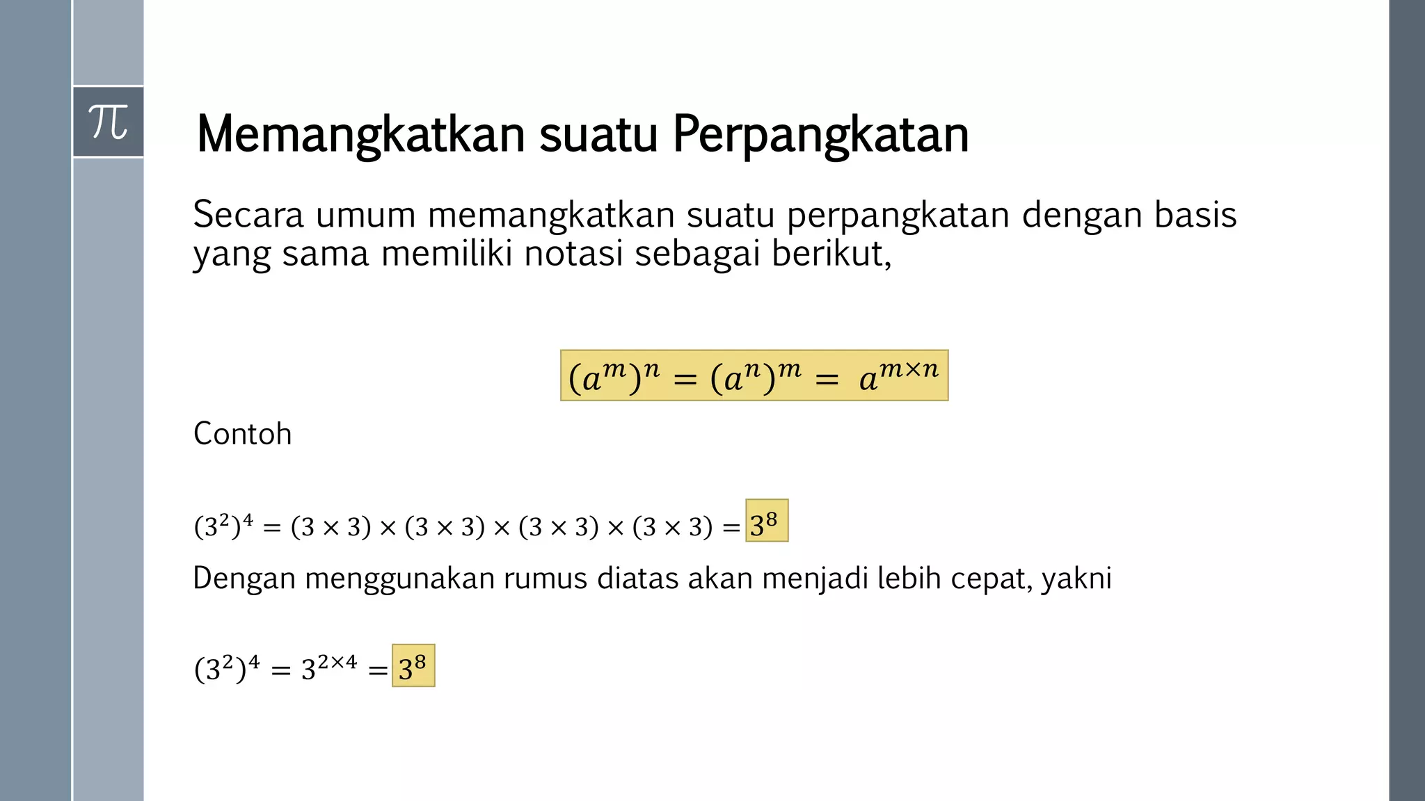 perkalian pangkat | PPTX