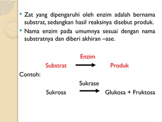 Materi bab 2 metabolisme; sifat-sifat enzim; enzim katalase.pptx