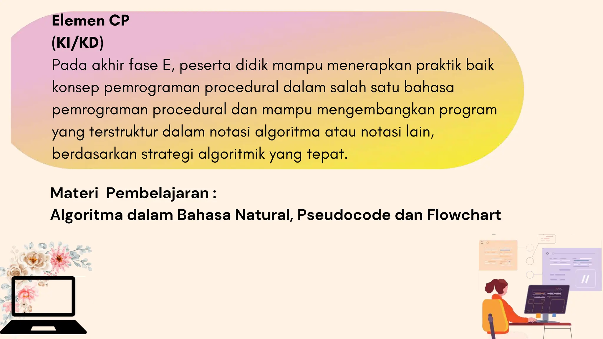 Materi Bab 6 Algoritma dan bahasa Pemrograman | PPTX
