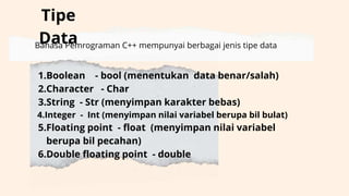 Materi Bab 6 Algoritma dan bahasa Pemrograman | PPTX