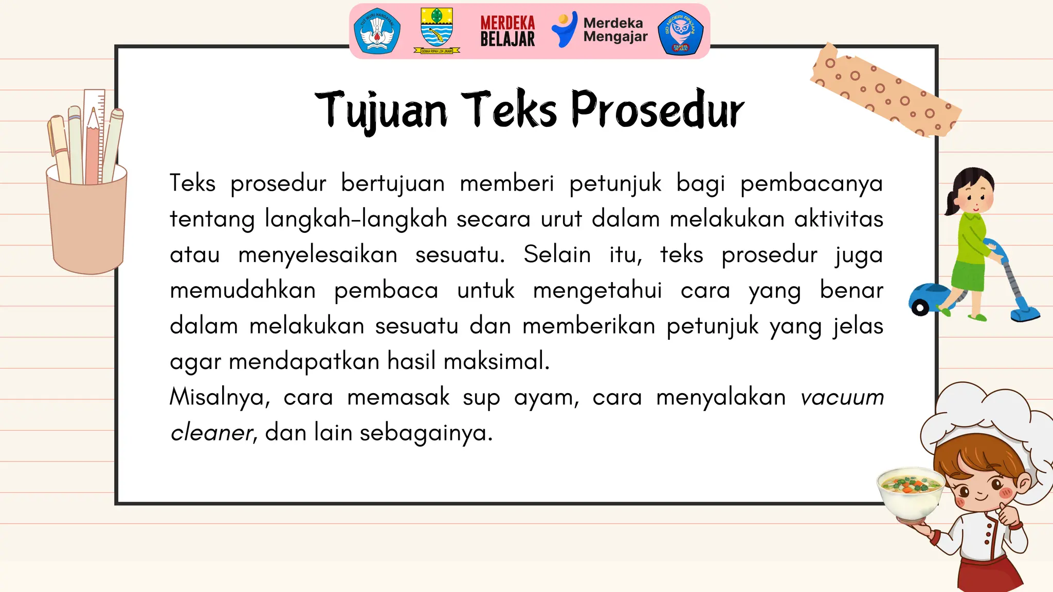 MATERI BAHASA INDONESIA KELAS 5 TEKS PROSEDUR | PDF