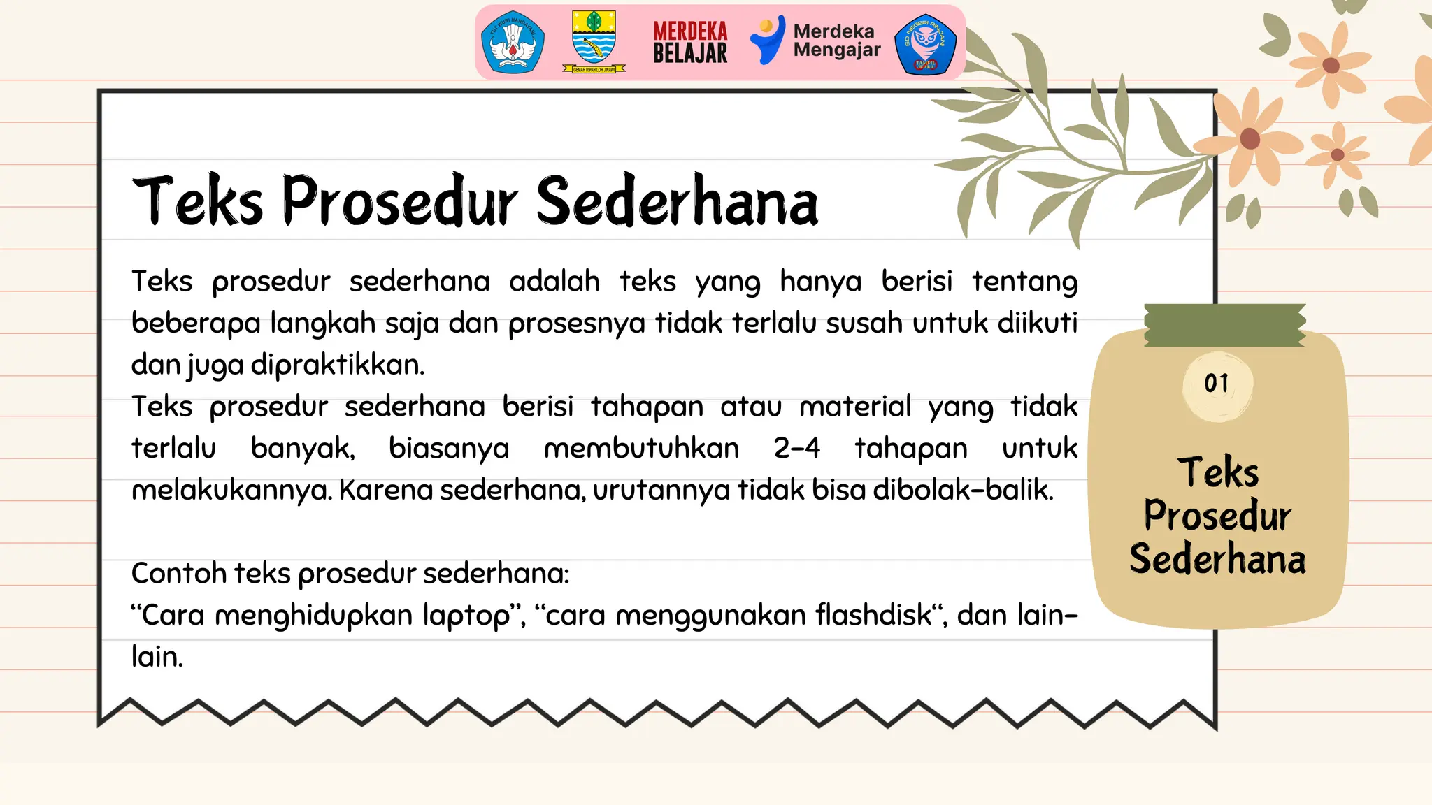 MATERI BAHASA INDONESIA KELAS 5 TEKS PROSEDUR | PDF
