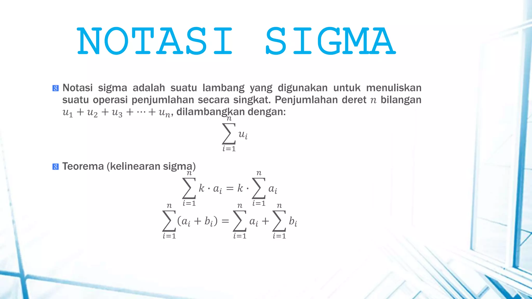 Materi barisan dan deret | PPTX