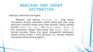 Materi barisan dan deret | PPT