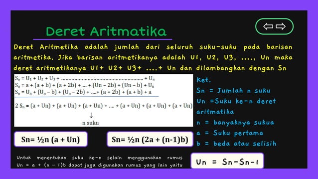 Materi Barisan & Deret Matematika Kelas 11 | PPT