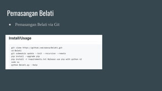 Belati: The Traditional Swiss Army Knife for OSINT | PDF