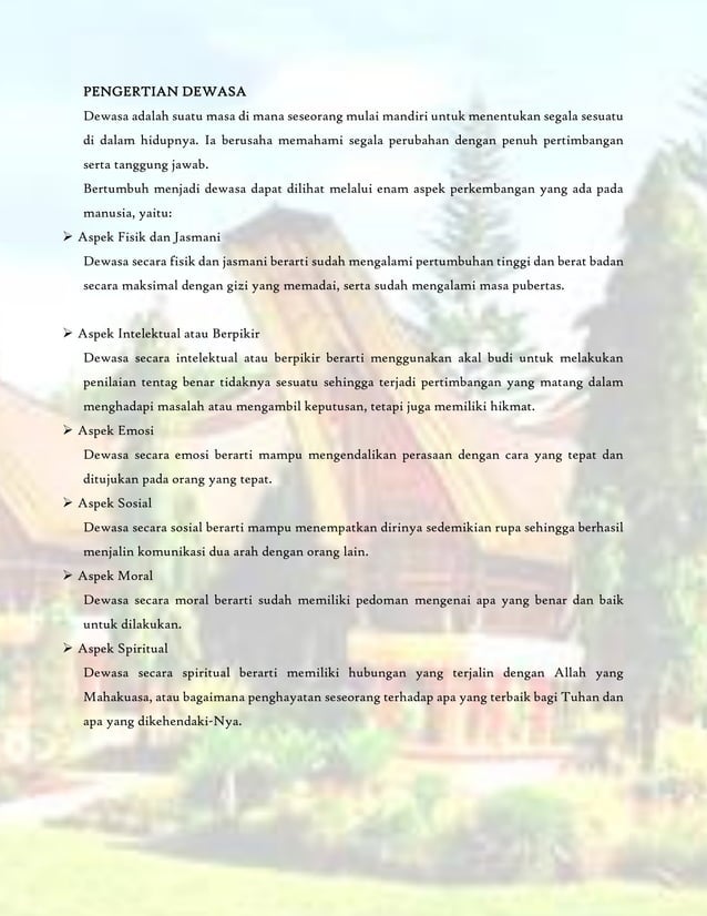 Materi bertumbuh dewasa tugas 5 | PDF