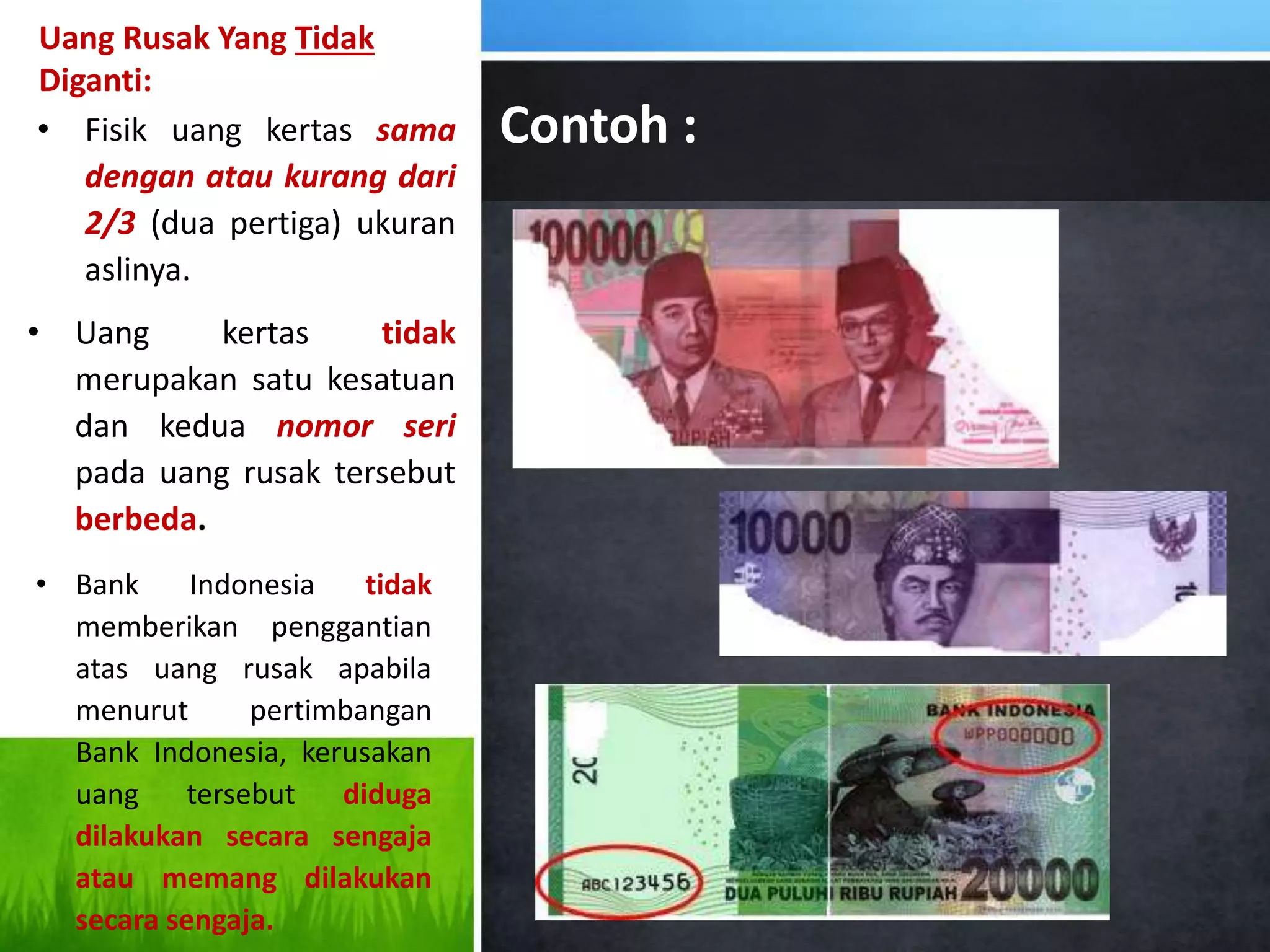 Sosialisasi Ciri-Ciri Keaslian Rupiah | PPTX