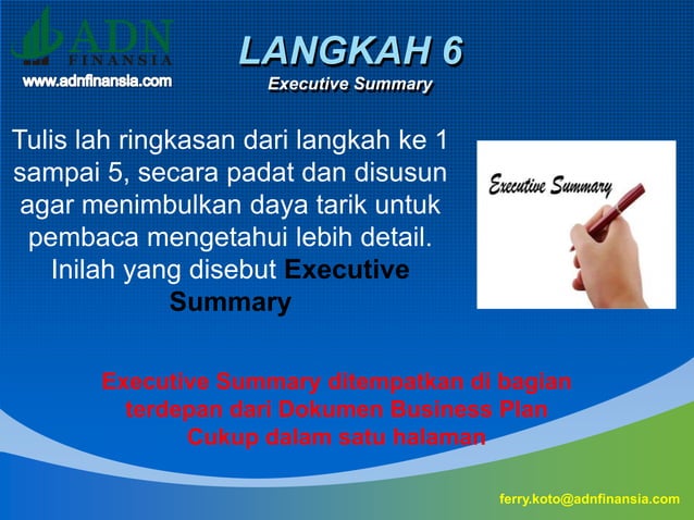 Slide Cara Membuat Bisnis Plan | PPSX