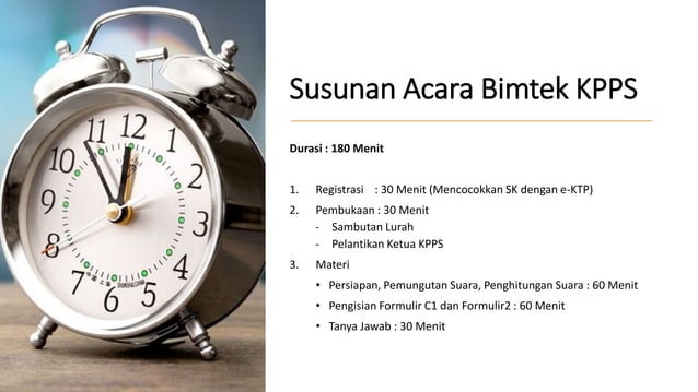 Materi Bimtek KPPS Pemilu 2019 | PDF