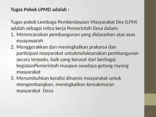 MATERI BIMTEK Lembaga Pemberdayaan MasyarakatM .pptx