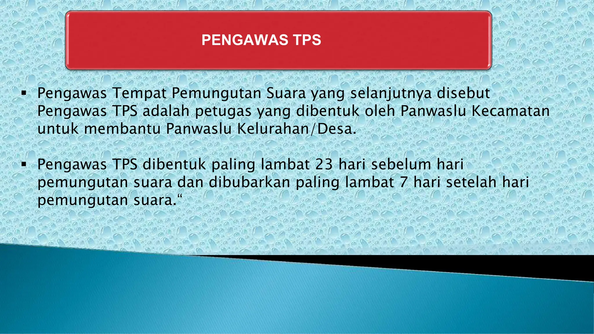 Materi BIMTEK PTPS Pada Pemilu 2024 DC A | PPTX