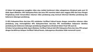 materi bimtek verifikasi faktual calon pemilu | PPT