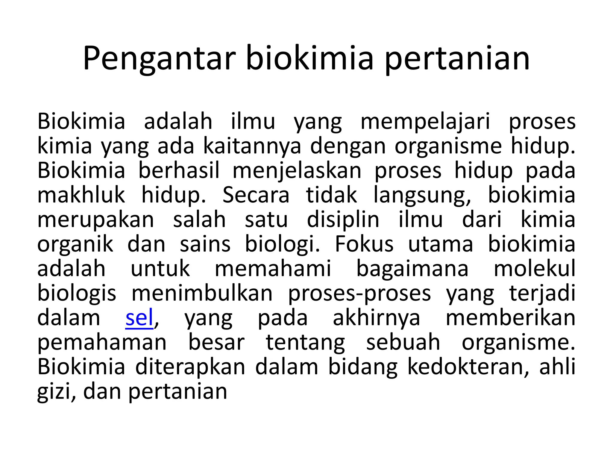 biokimia pertanian materi belajar kuliah | PPTX