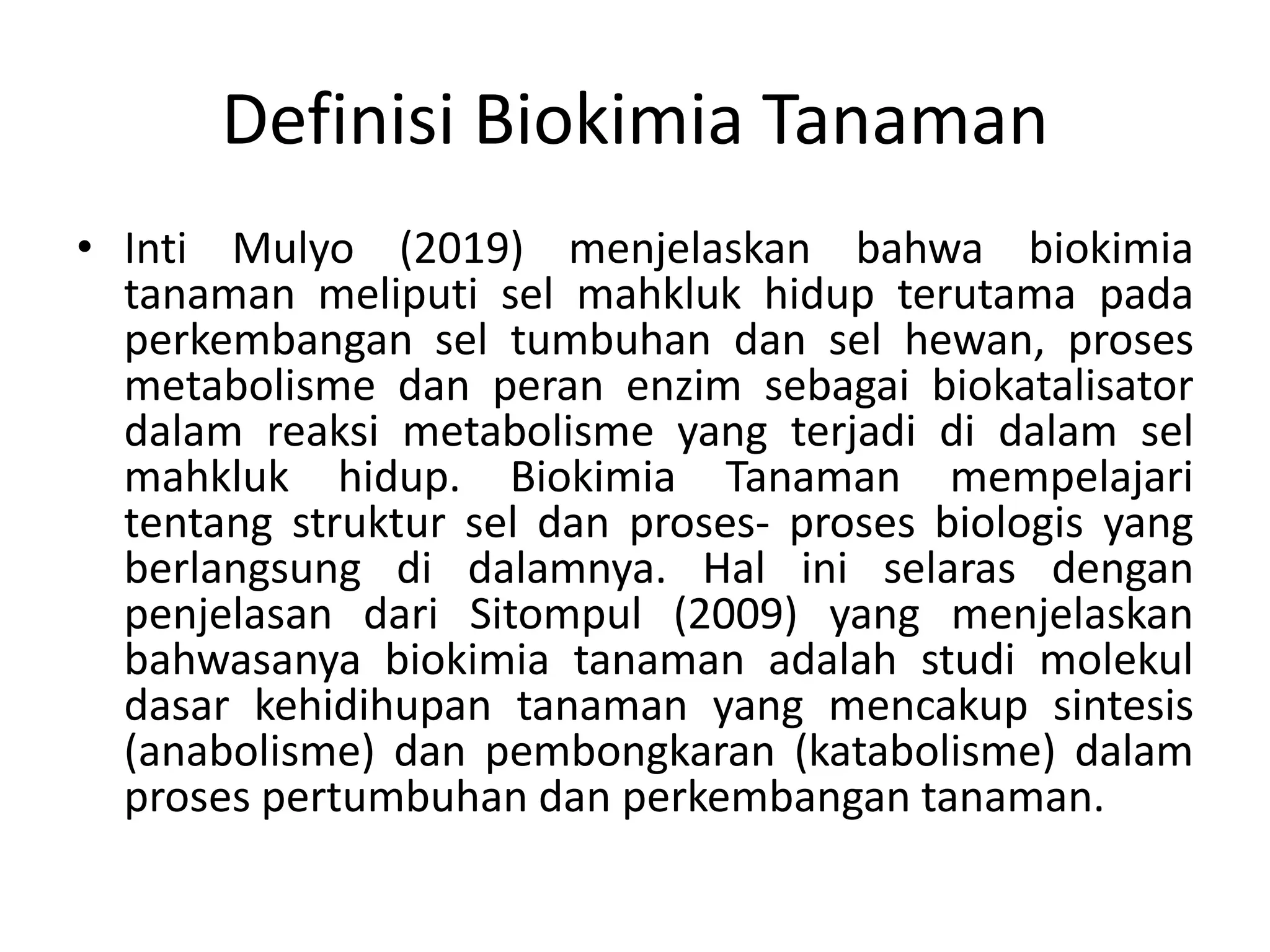 biokimia pertanian materi belajar kuliah | PPTX