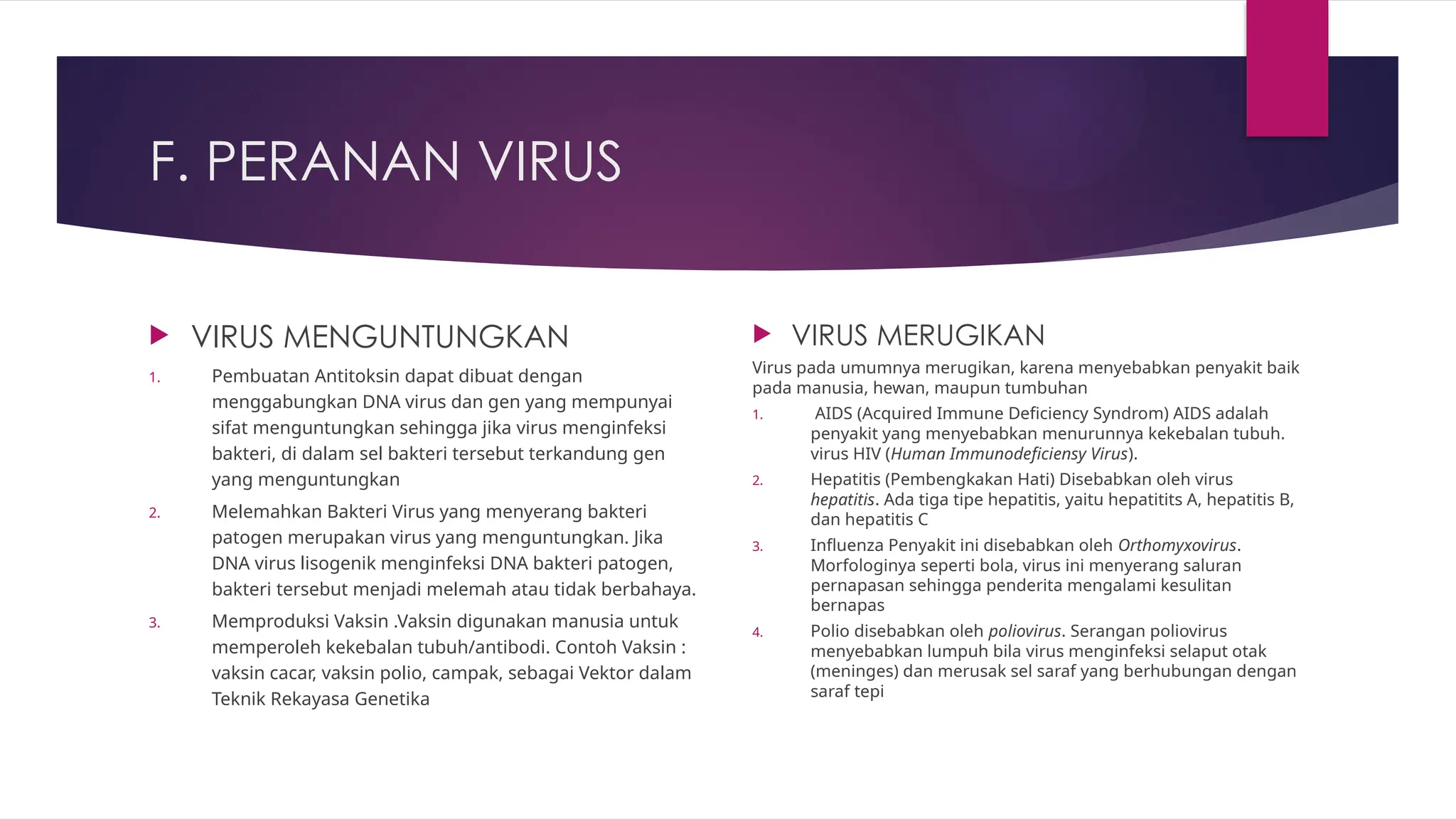 MATERI BIOLOGI VIRUS KURIKULUM MERDEKA KELAS X.pptx