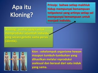 Materi biologi sel -- kloning | PPTX