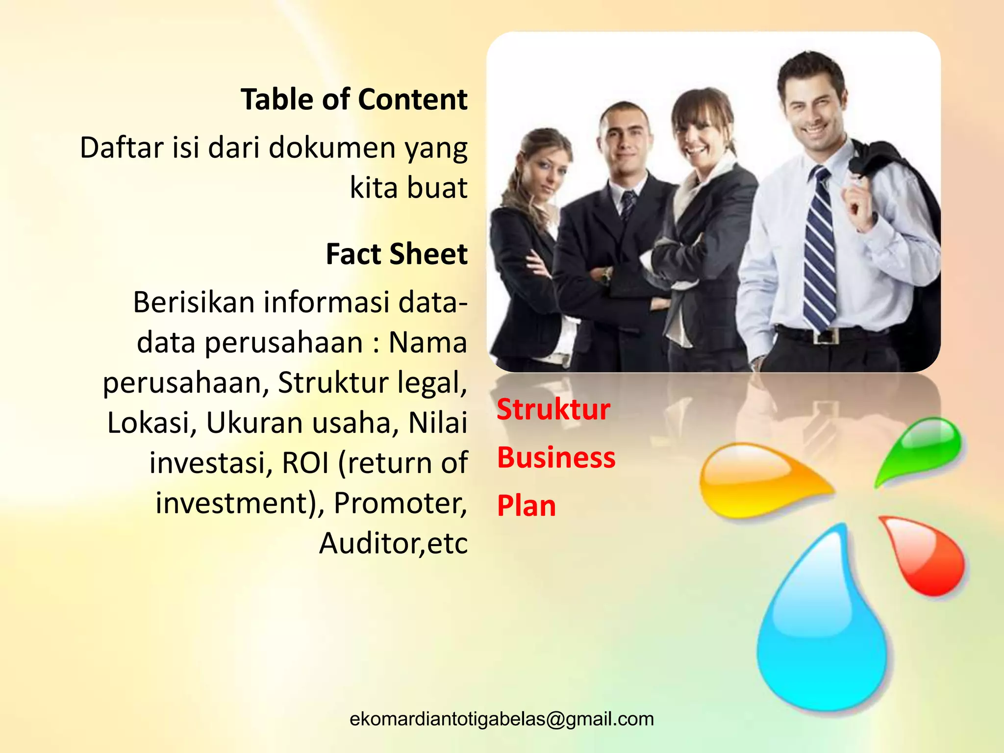 Materi Bisnis Plan | PPTX