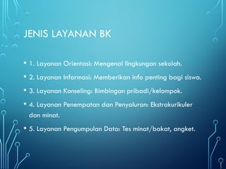 Materi Bimbingan Konseling dalam Ruang Lingkup Pendidikan | PPTX