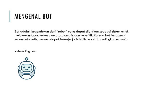 materi Bot Telegram dengan google apps script dan spreadsheet | PDF