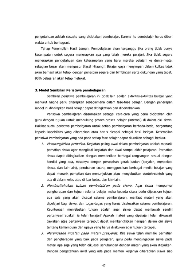 Proses dan Faktor-Faktor yang Mempengaruhi Belajar serta Persepektif Pembelajaran | PDF
