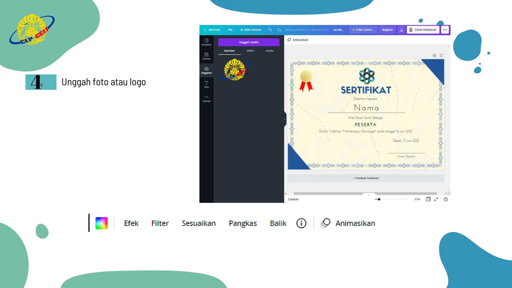 Modul Pembelajaran Canva, dan Cara pembuatan poster | PDF