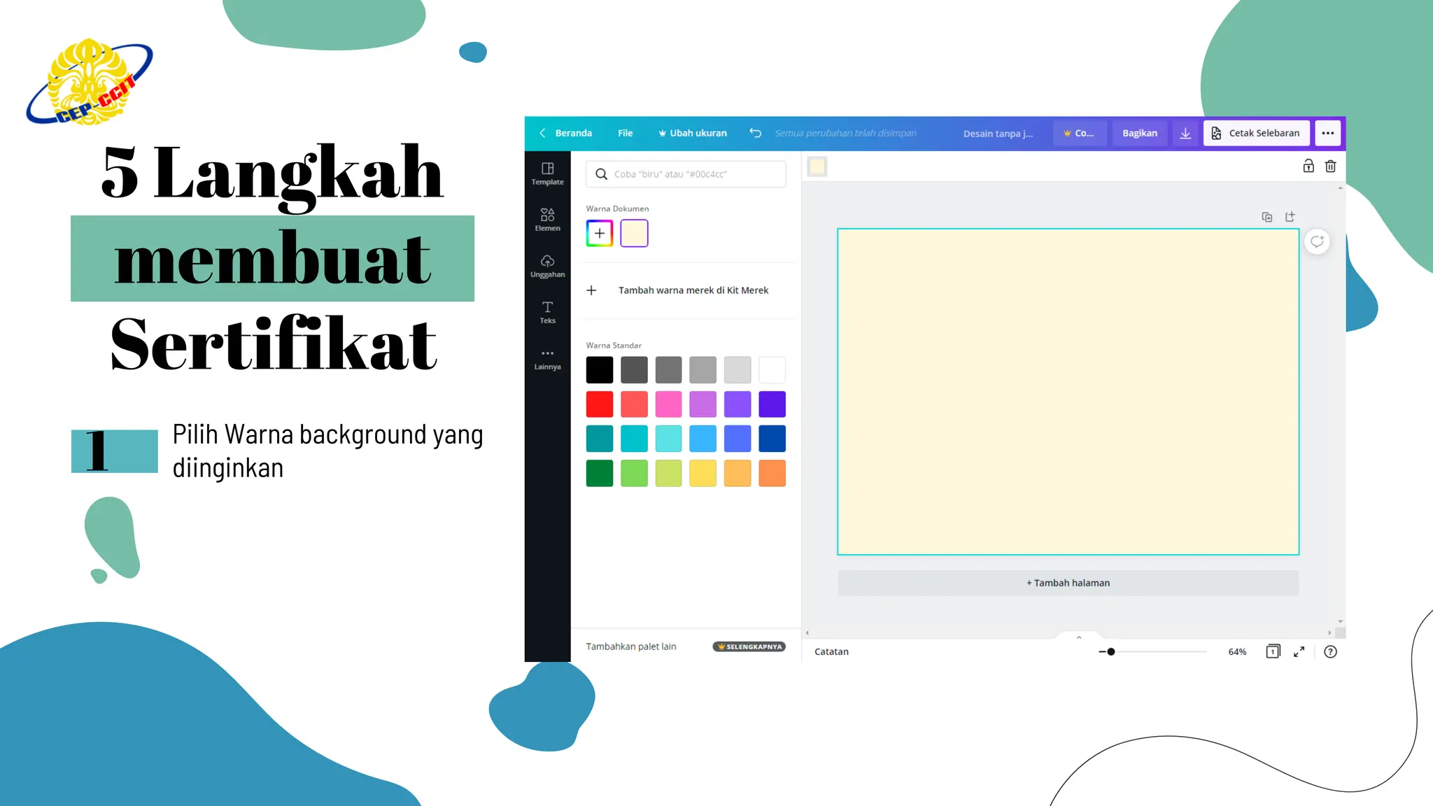 Modul Pembelajaran Canva, dan Cara pembuatan poster | PDF