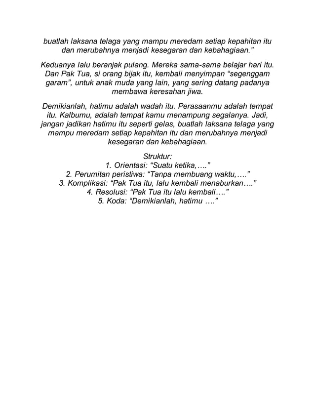 Materi Cerita Inspiratif Pdf