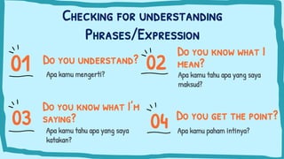 Materi Checking for Understanding Bahasa Inggris Kelas 8.pptx