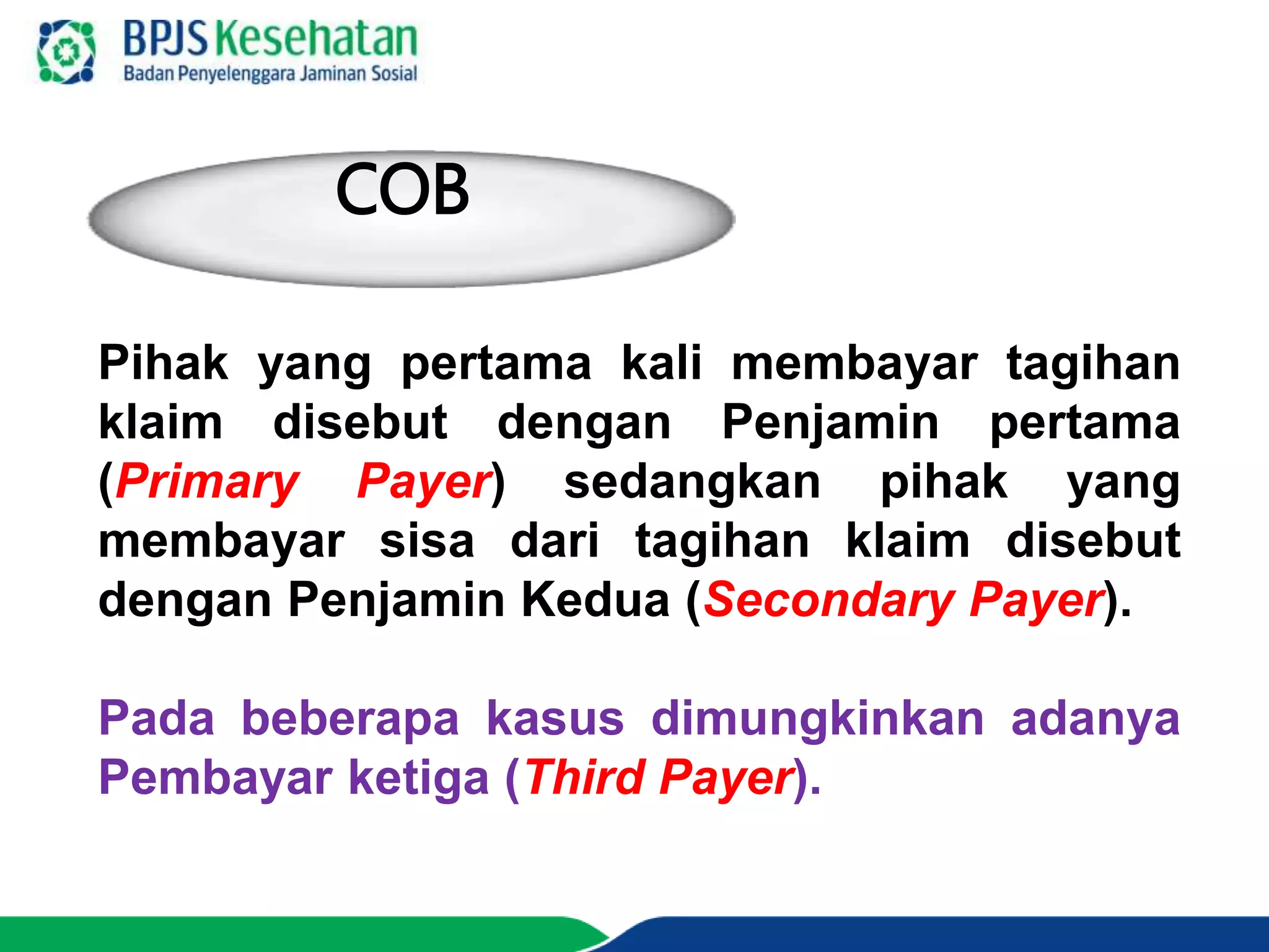 Materi CoB (Coordination of Benefit) BPJS Kesehatan | PPTX