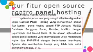 Materi control panel hosting | PPT