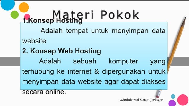 Materi control panel hosting | PPT