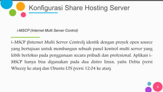 Materi control panel hosting | PPT