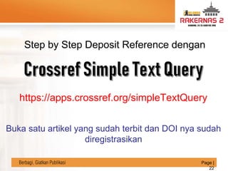 APA ITU CROSSREF | PDF