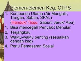 Materi pilar STBM cuci tangan pake sabun | PPT