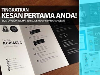 Tips Membuat Curriculum Vitae Unik & Menarik | How to create Best ...
