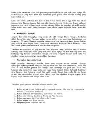 Materi dan soal tumbuhan biji | DOCX