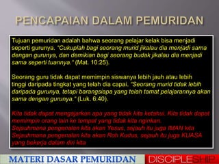 Materi dasar pemuridan | PPTX