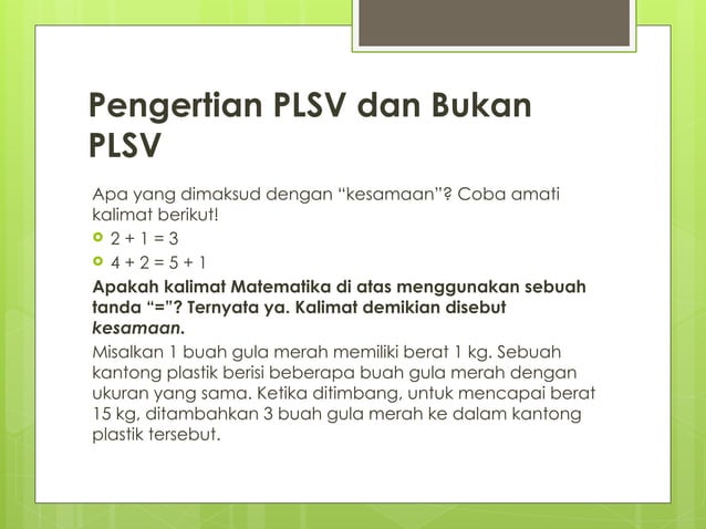 Materi dasar PLSV untuk SMP kelas 8.pptx