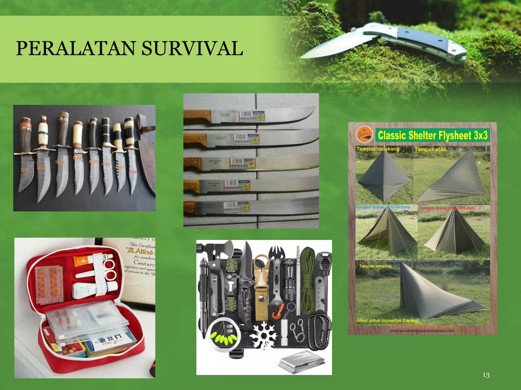 MATERI DASAR SURVIVAL DISAMPAIKAN PADA PENDIDIKAN DAN LATIHAN DASAR ...