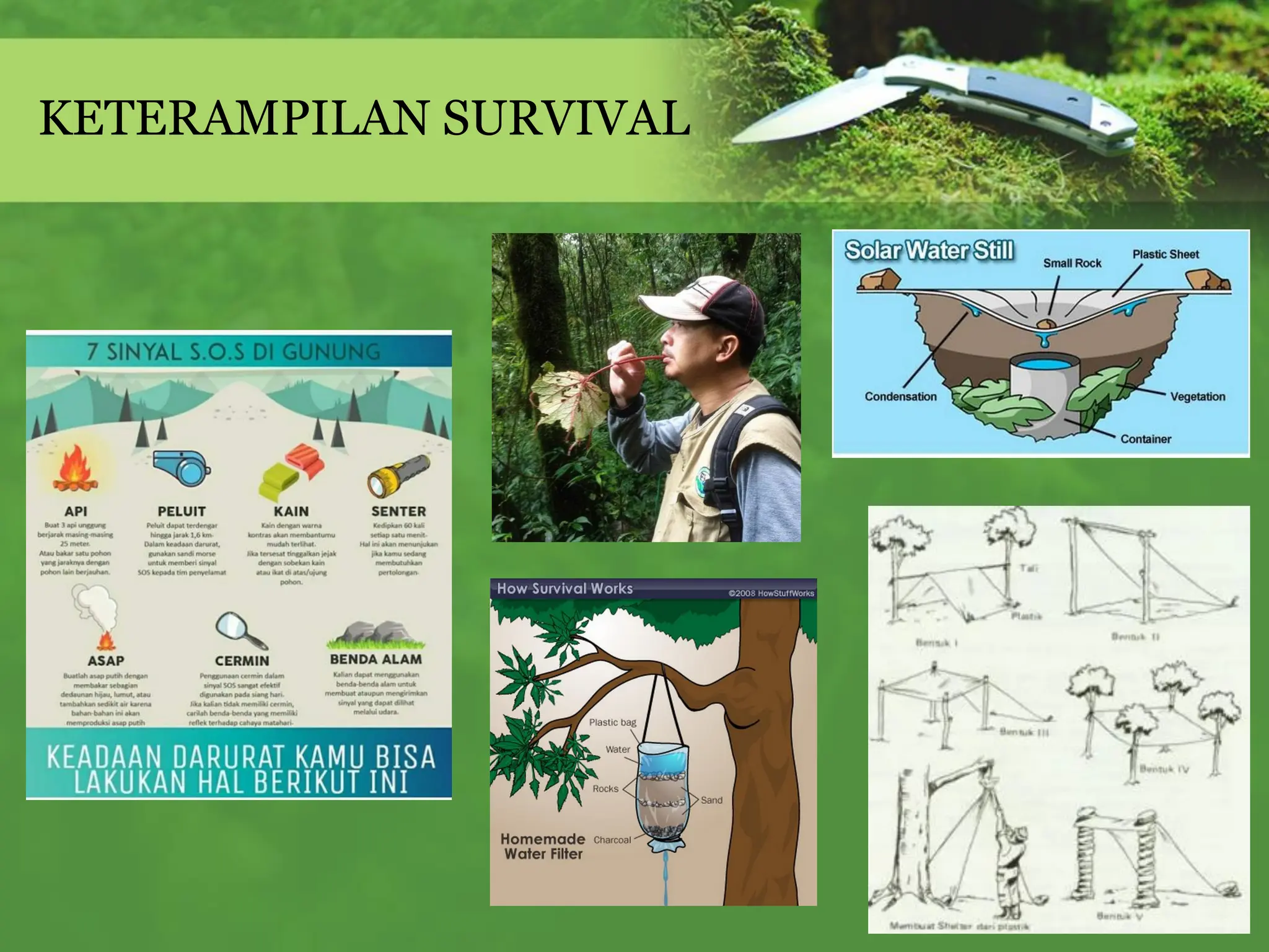 MATERI DASAR SURVIVAL DISAMPAIKAN PADA PENDIDIKAN DAN LATIHAN DASAR ...