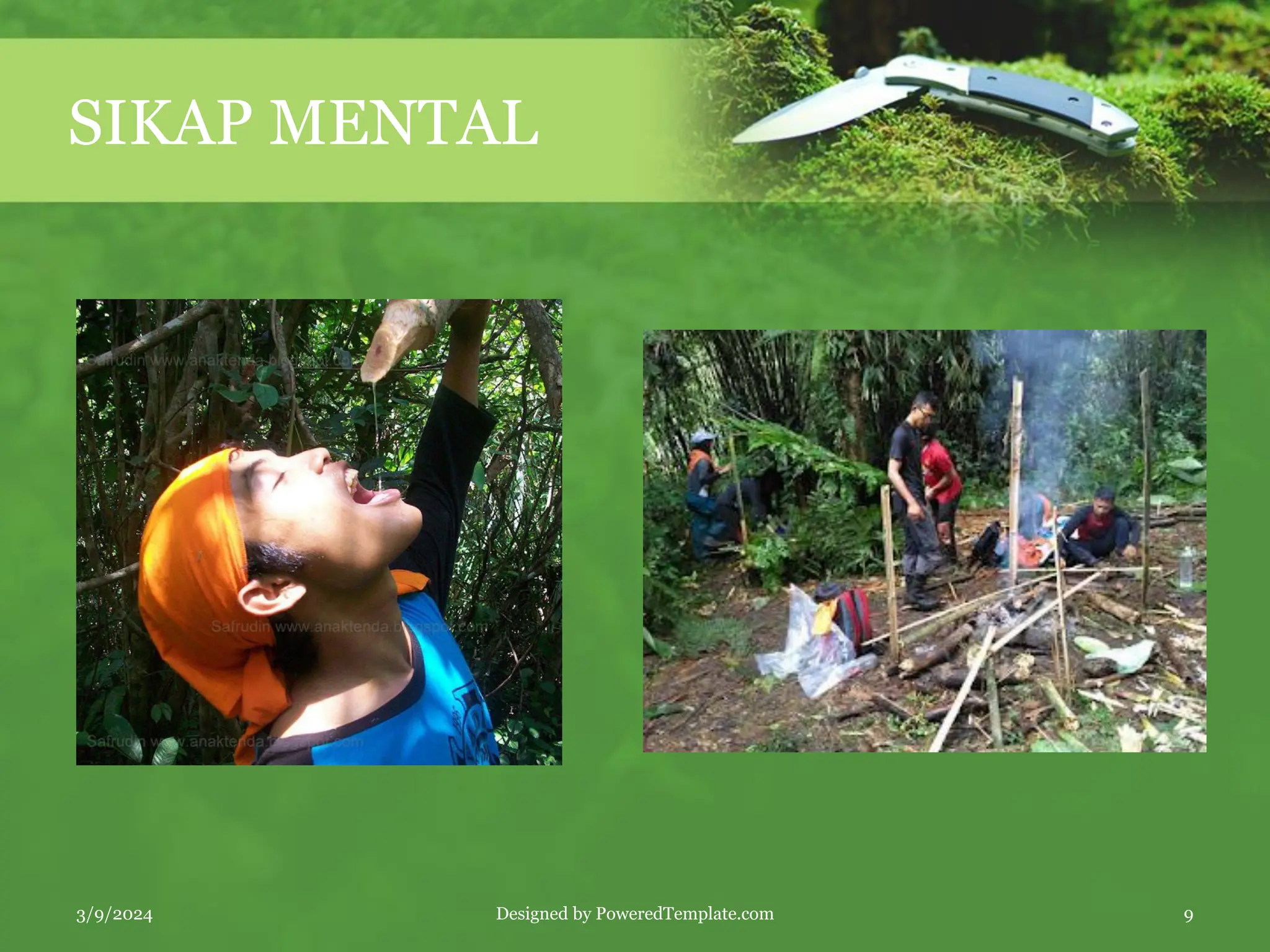 MATERI DASAR SURVIVAL DISAMPAIKAN PADA PENDIDIKAN DAN LATIHAN DASAR ...