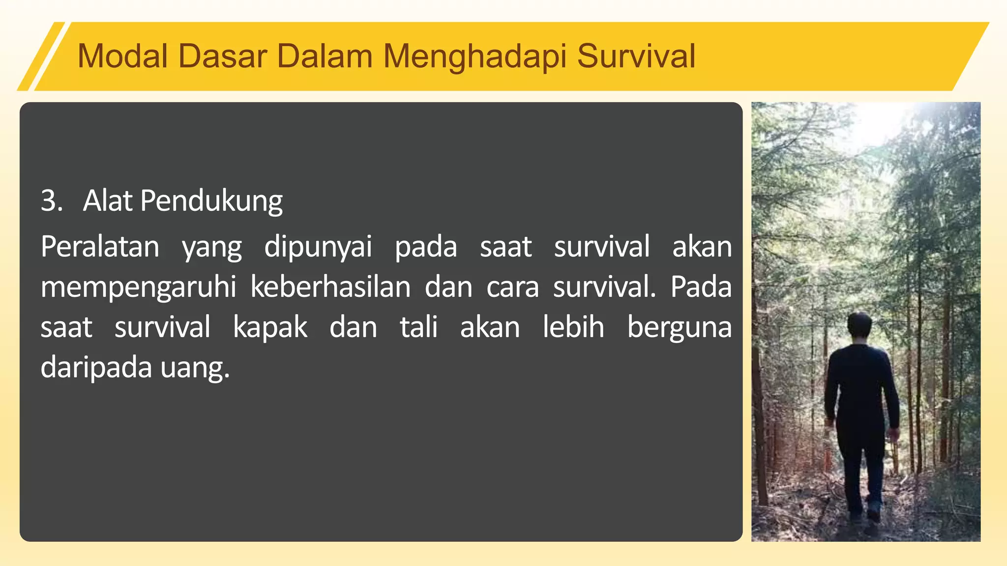 Pengetahuan Dasar Materi Survival MAPALA ZARADIKA | PPTX
