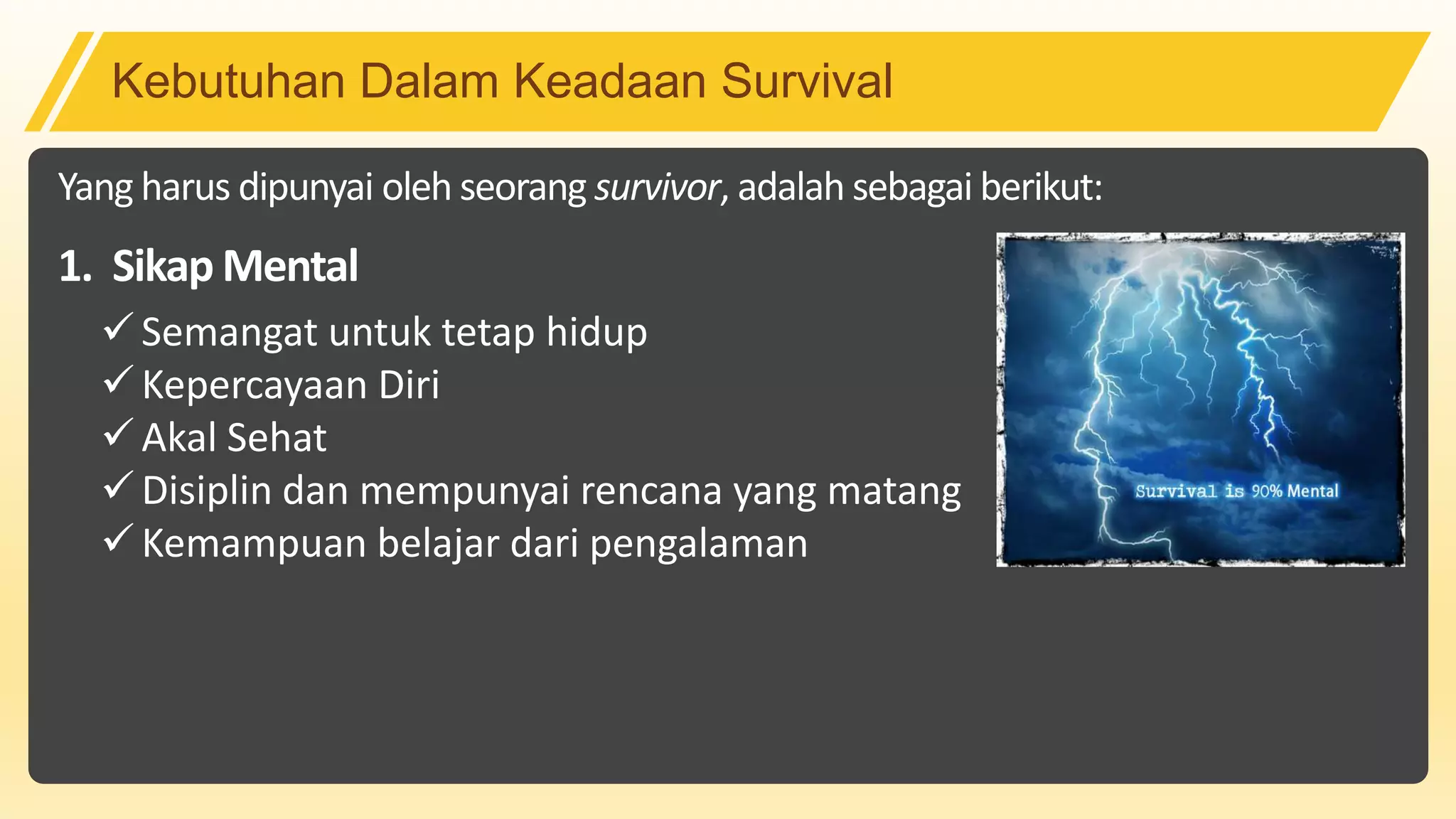 Pengetahuan Dasar Materi Survival MAPALA ZARADIKA | PPTX
