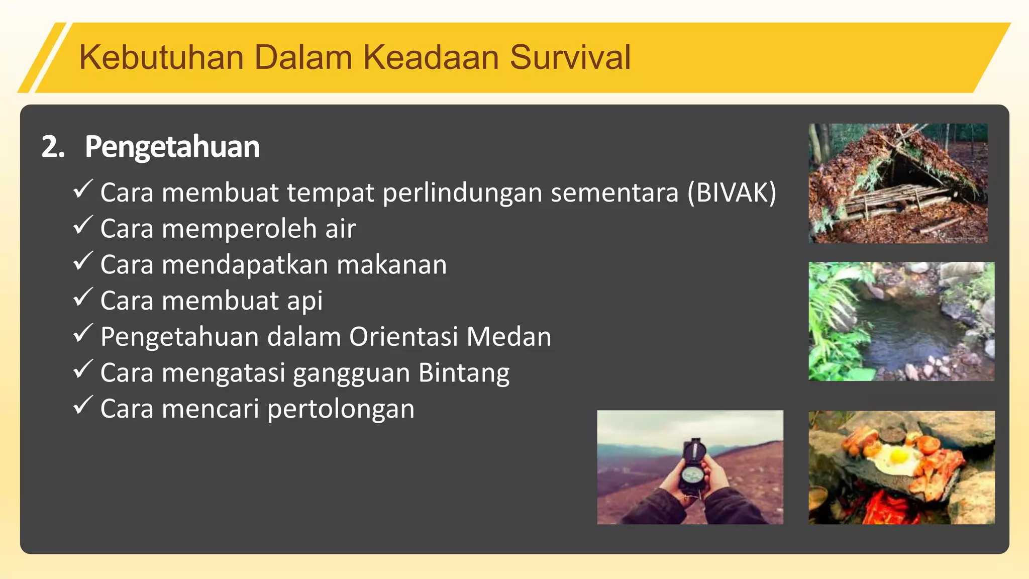 Pengetahuan Dasar Materi Survival MAPALA ZARADIKA | PPTX