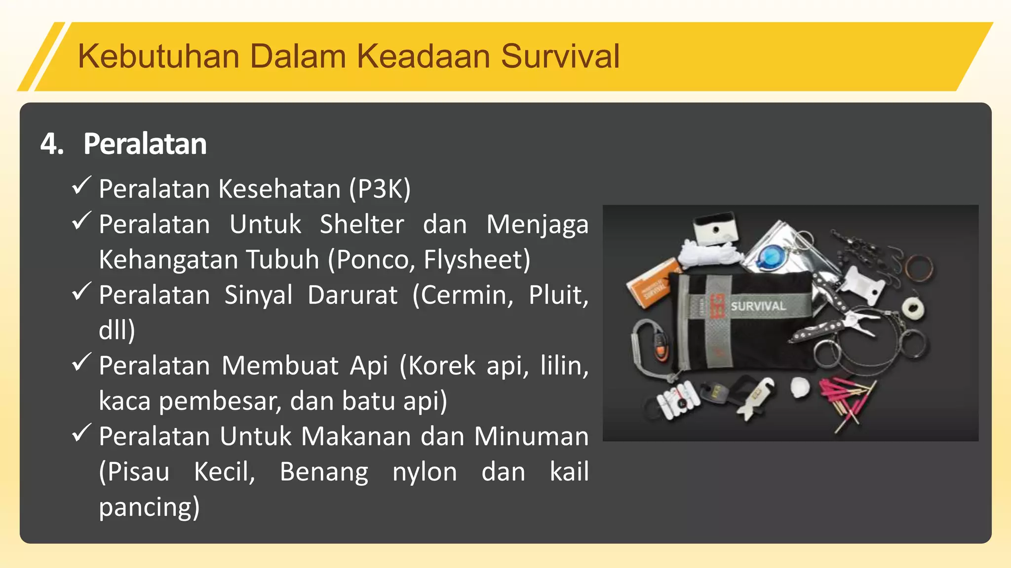 Pengetahuan Dasar Materi Survival MAPALA ZARADIKA | PPTX
