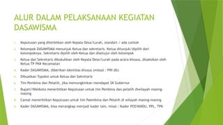 Materi tentang Dasawisma untuk Pelatihan | PPTX