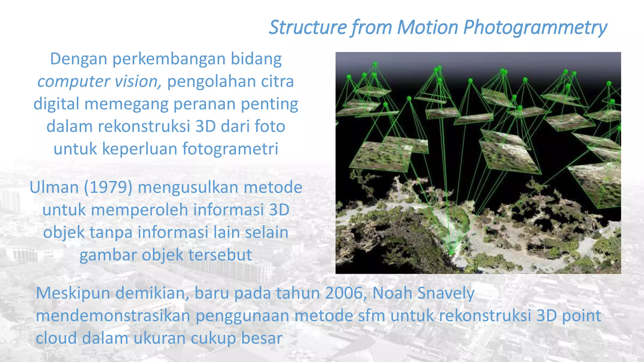 Pengantar Structure from Motion Photogrammetry | PPTX