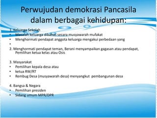 MATERI PEMBEKALAN P5 TEMA DEMOKRASI PANCASILA | PPTX