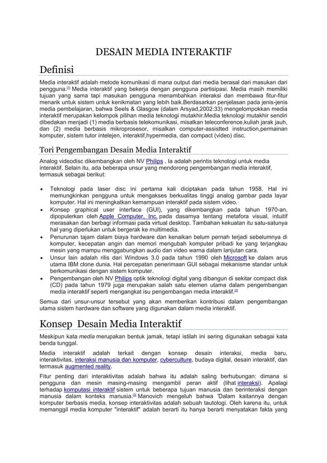 Materi desain media interaktif | PDF